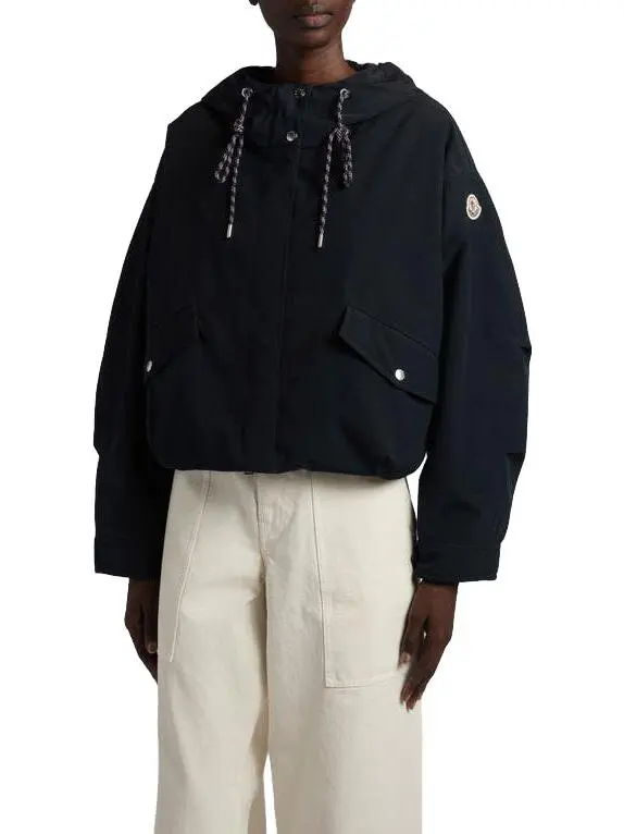 Moncler Eucalyptus Hooded Down Jacket - Navy Blue