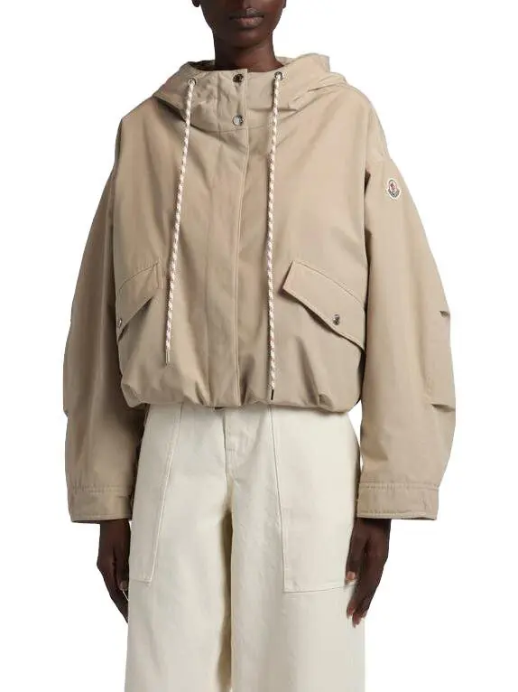 Moncler Eucalyptus Hooded Down Jacket - Neutral