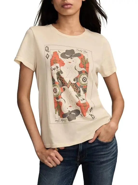 Lucky Brand Cotton Graphic T-shirt - Whitecap Gray