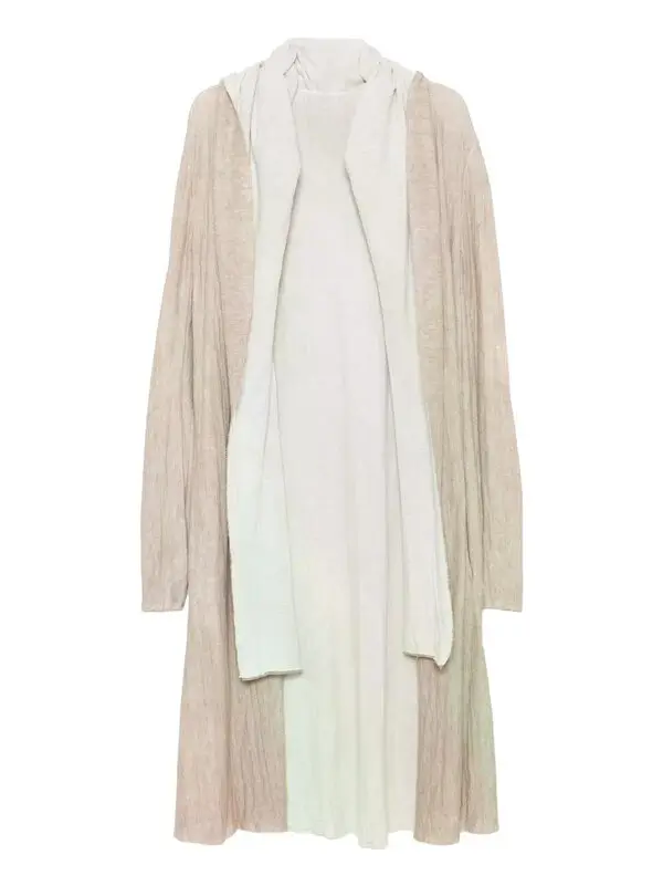 MA+ Asymmetric Hooded Coat - Neutrals