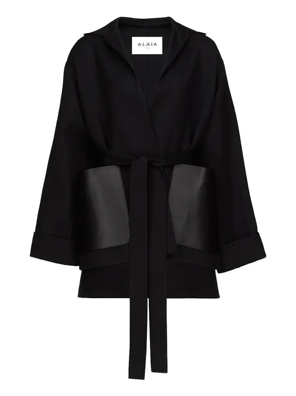 Alaïa Alaa Wrap Jacket - Noir Alaia