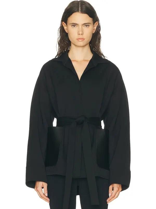 Alaïa Alaa Wrap Jacket - Noir Alaia
