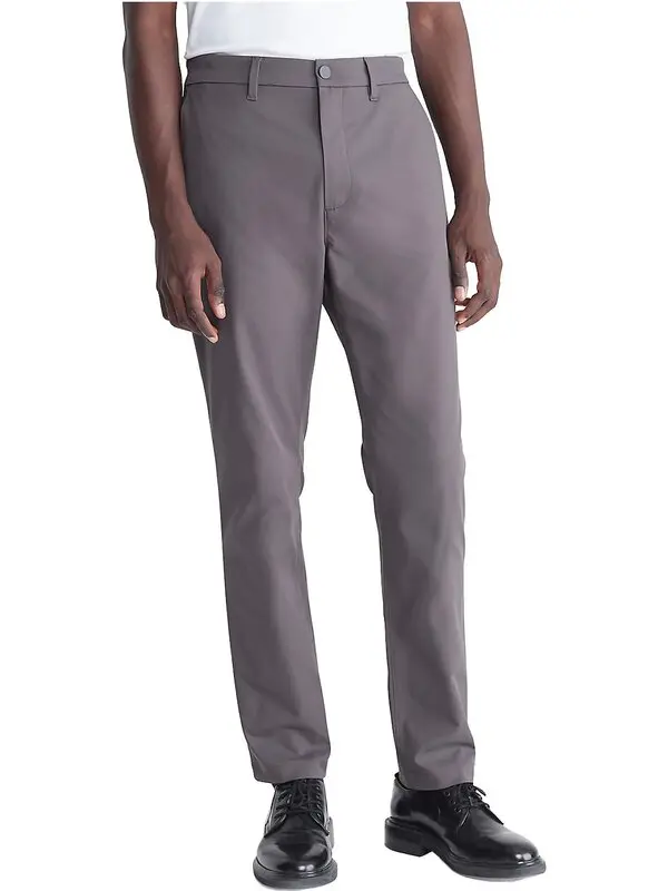 Calvin Klein Tech Slim Stretch Woven Chino - Asphalt