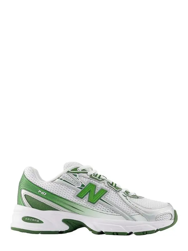 NEW BALANCE 740 Sneakers - White/alpine Green/silver Metallic