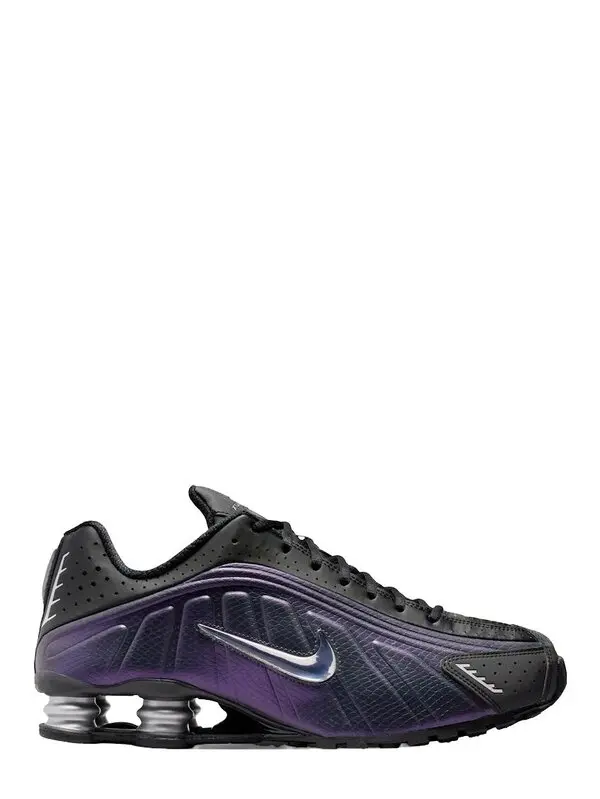 Nike Shox R4 Sneakers - Black/metallic Silver/purple Dynasty