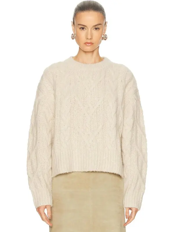 NILI LOTAN Ashley Sweater - Beige Melange