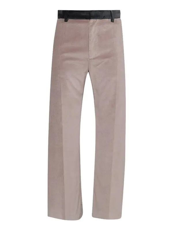 Marni Velvet Wide-leg Trousers - Beige