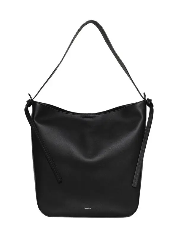 JIL SANDER Knot Shopper - Black