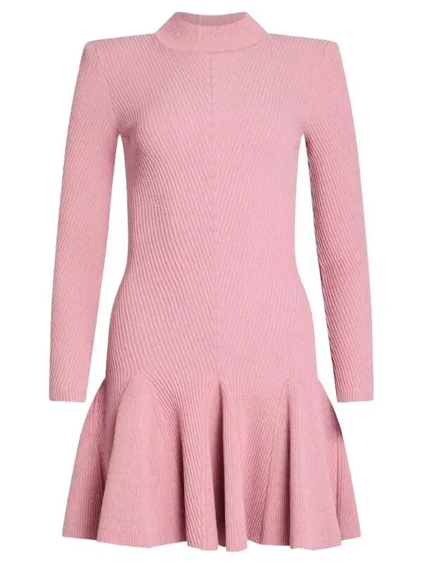 Retrofete Sydonie Knit Mini Dress - Metallic Vintg Rose