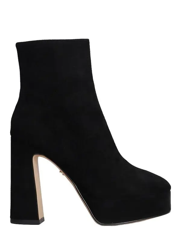 Lola Cruz High Heel Ankle Boots - Black