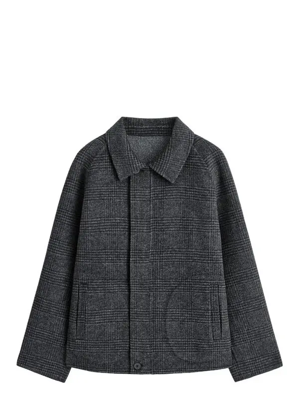 Cos Reversible Wool Sports Jacket - Gray