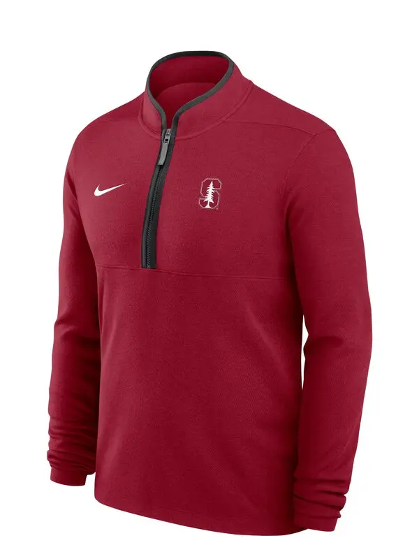 Nike Stanford Victory Dri-fit College 1/2-zip Long-sleeve Top - Red