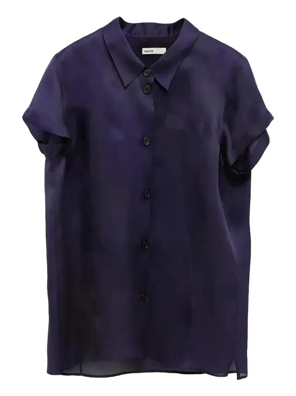 Khaite Keefe Silk Shirt - Blue