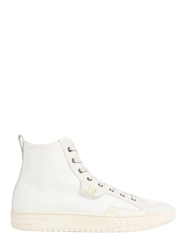 Dunhill Court Canvas High-top Sneakers - White