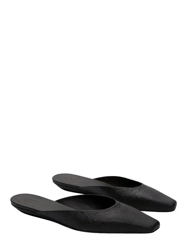 Loulou De Saison Alix Square-toe Mules - Black