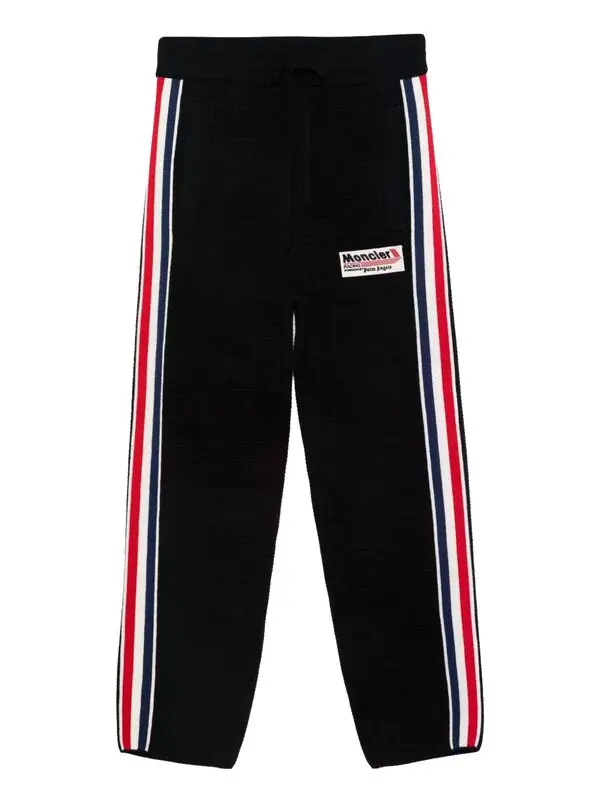 PALM ANGELS X MONCLER Waffle-knit Sweatpants - Blue