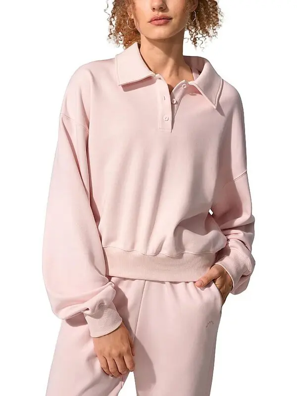 Lilysilk Heirloom '89 Polo Sweatshirt - Blush-pink