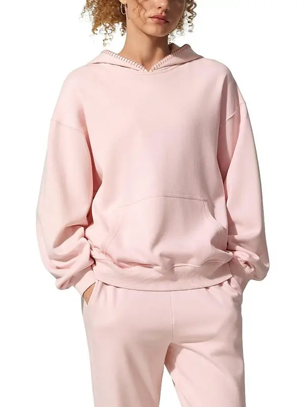 Lilysilk Seamflow Douceur Hoodie - Blush-pink