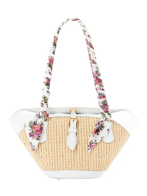 Dolce & Gabbana Basket Shoulder Bag - Light Beige/white