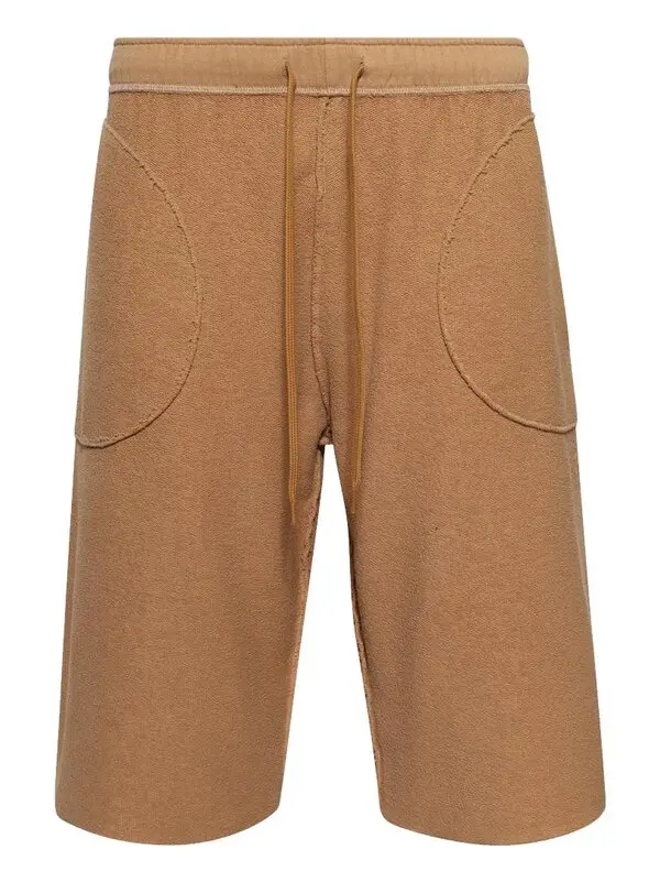 MAISON MARGIELA Cotton Sweat Shorts - Camel