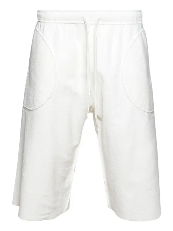 MAISON MARGIELA Cotton Sweat Shorts - Off White