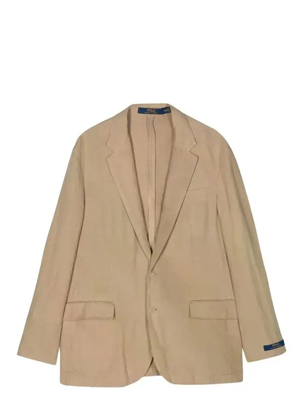 Polo Ralph Lauren Single-breasted Linen Blazer - Neutrals
