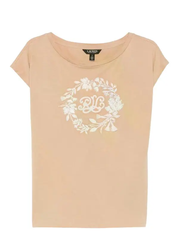 Ralph Lauren Floral Embroidered Top - Neutrals