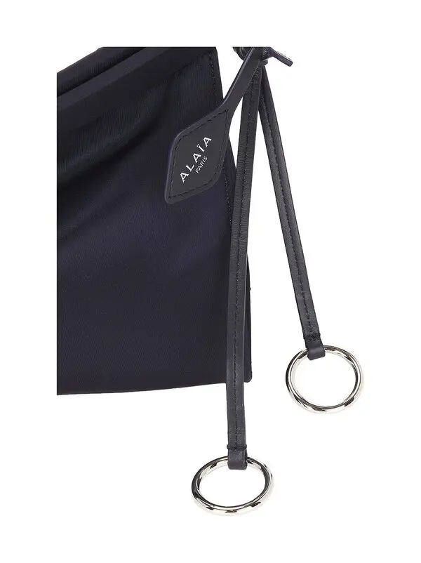 Alaïa Medium East West Bag In Nylon - Minuit