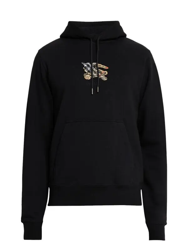 Burberry Cotton Slim-fit Hoodie - Black