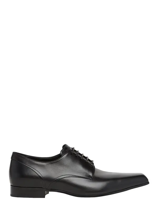 Alexander McQueen Artie Leather Derby Shoes - Black