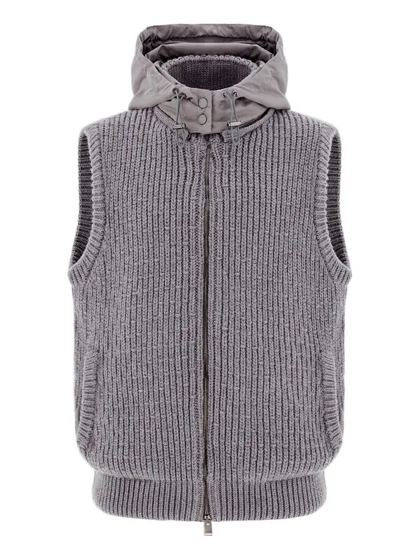 Canali Merino Wool Vest - Grey