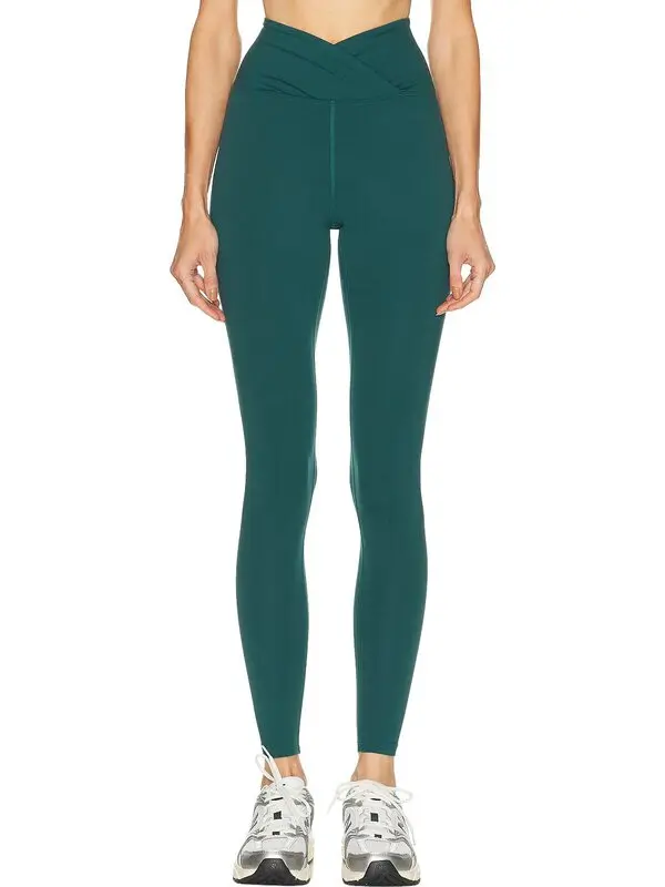 Year Of Ours Stretch Veronica Legging In Green - Deep Pine