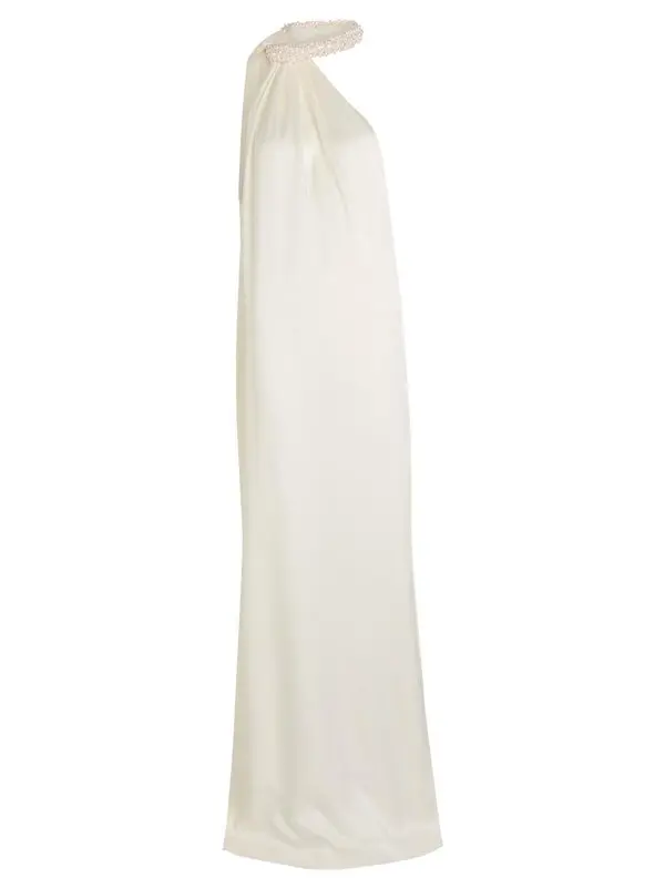 Stella McCartney Faux Pearl-embellished Gown - Cream