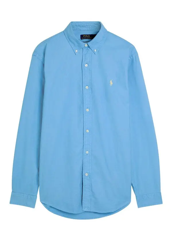 Polo Ralph Lauren Logo-embroidered Cotton Shirt - Blue