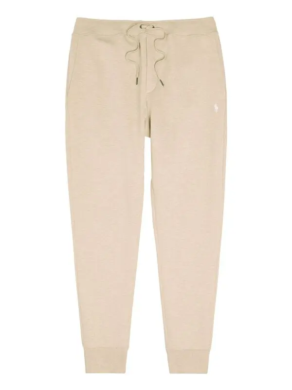 Polo Ralph Lauren Logo-embroidered Cotton-blend Sweatpants - Beige