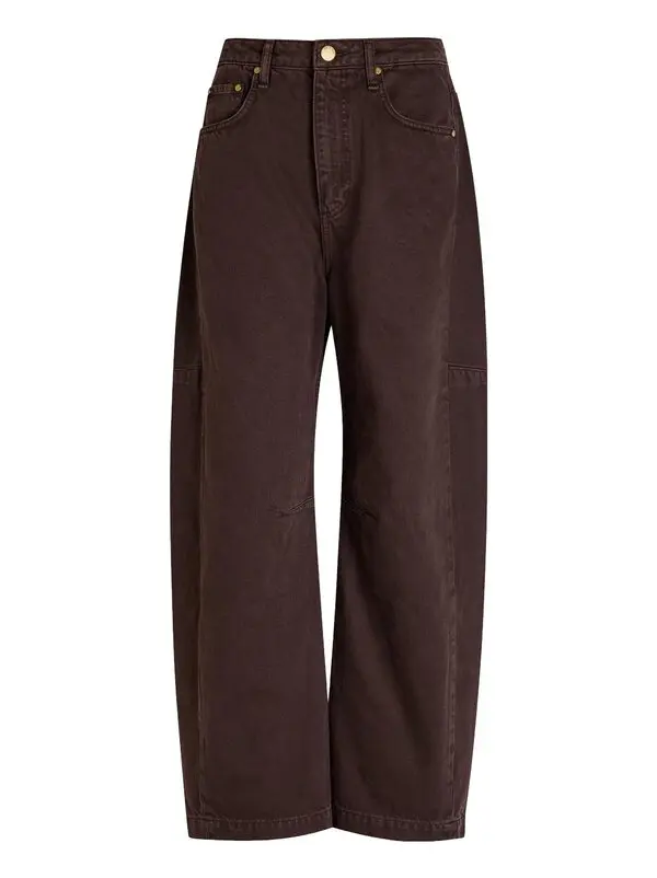 Rag & Bone Charlie Barrel-leg Jeans - Dark Brown