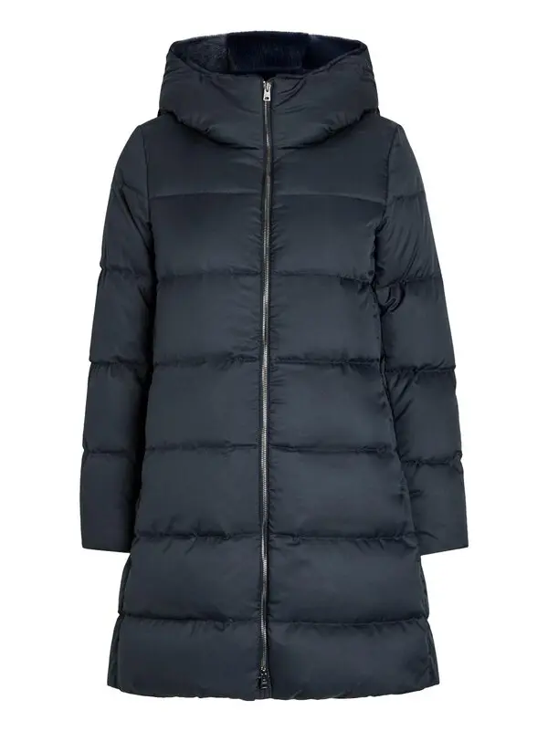 Herno Ardenelle Padded Woven Jacket - Dark Blue