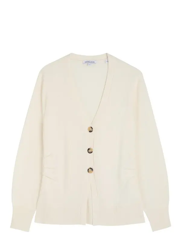 Veronica Beard Lamotte Cashmere Cardigan - Ivory