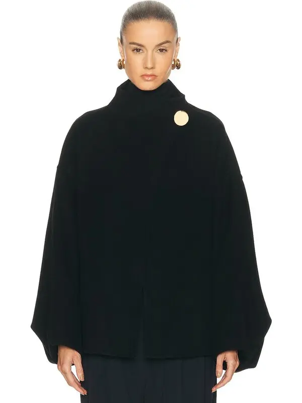 DARKPARK North Midi Oversize Cashmere Wool Jacket - Black