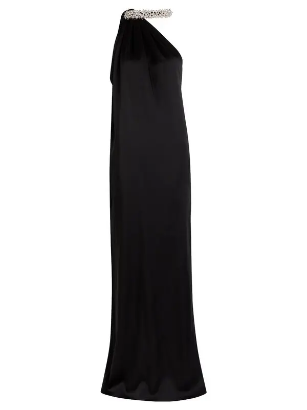 Stella McCartney Faux Pearl-embellished Gown - Black