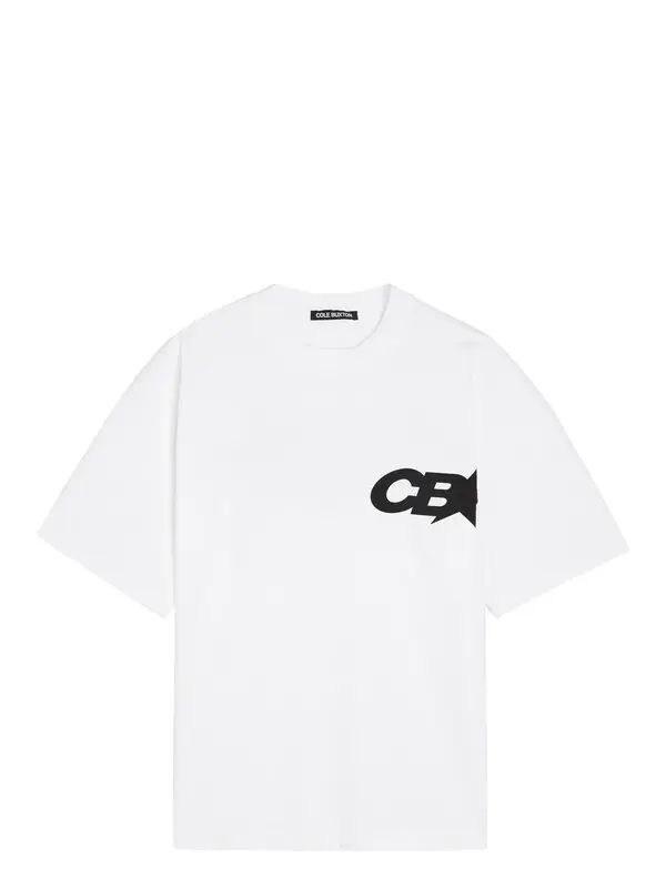 COLE BUXTON Star Racing Logo-print Cotton T-shirt - White