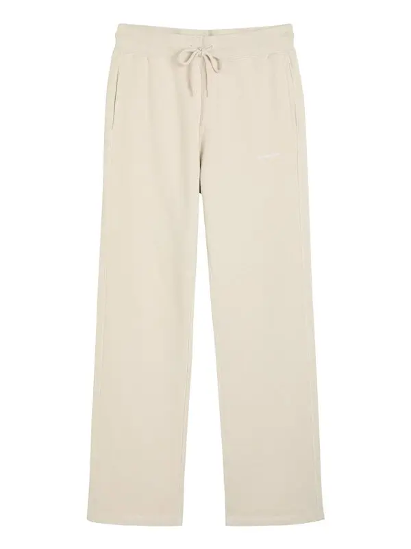 COLE BUXTON Logo-embroidered Straight-leg Sweatpants - Sand