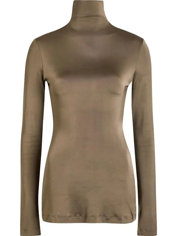Tove Noor Turtleneck Top - Khaki