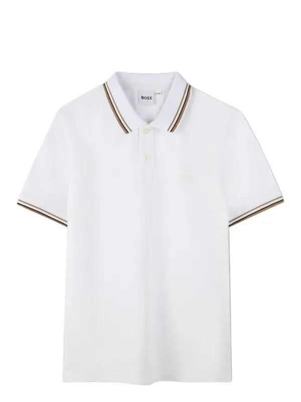 BOSS Short-sleeved Polo Shirt - White