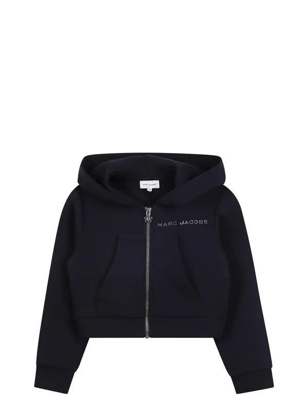 Marc Jacobs Hooded Full Zip Sweatshirt - Blue