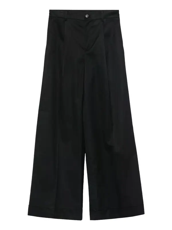 Ralph Lauren Belt-loop Pleated Trousers - Black