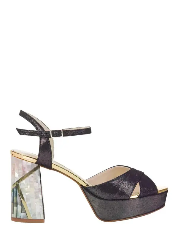 FREYA ROSE Zahra Ankle-strap Heeled Sandals - Black