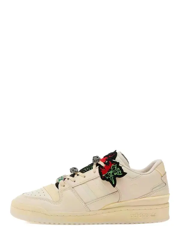 Adidas X Footshop Quell Beats Rose-embellished Sneakers - Neutrals