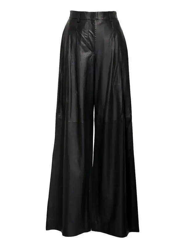 TWP Avery Wide-leg Trousers - Black