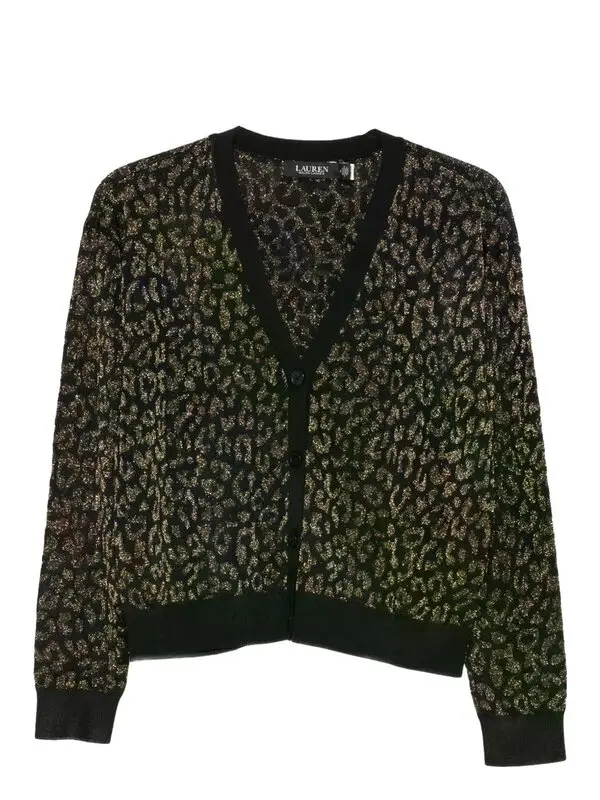 Ralph Lauren Animal-patterned Cardigan - Black